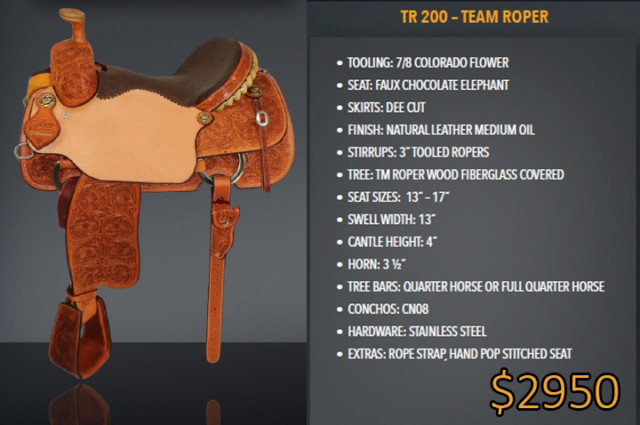 Custom Team Roping Saddles | Best Ever Pads