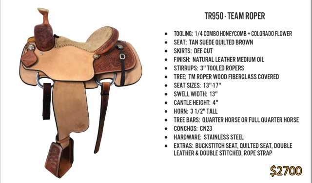 Custom Team Roping Saddles | Best Ever Pads
