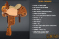 Custom Tooled Calf Roping Saddle | Best Ever Pads